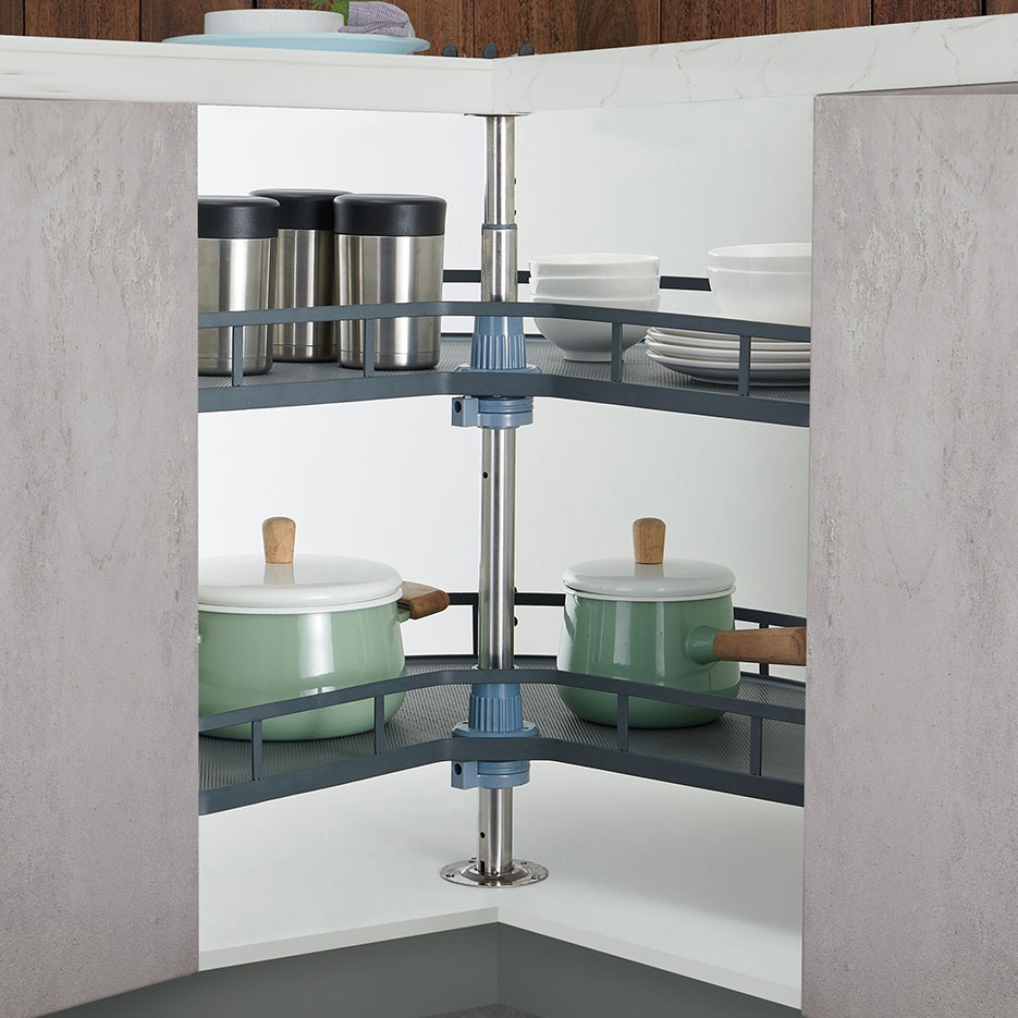 270 Revolving Basket-Wooden Anthracit