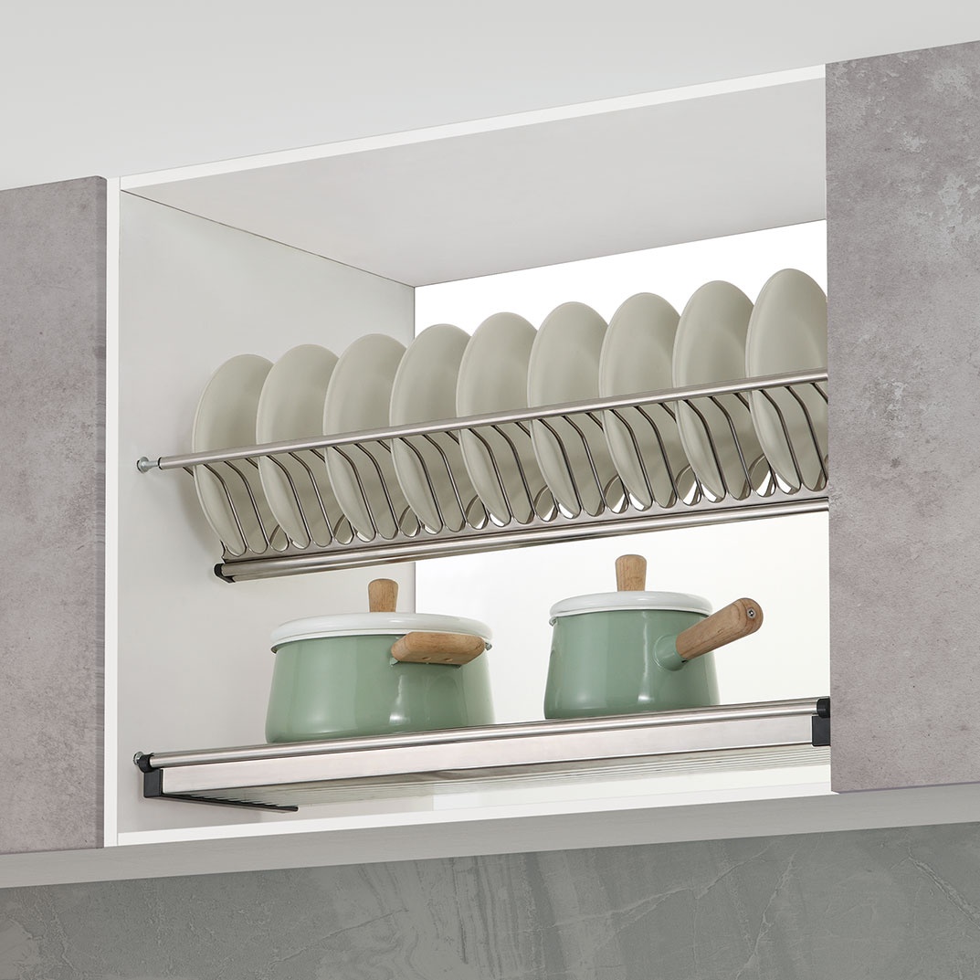 201 SS Dish rack In Kitchen Cabinet