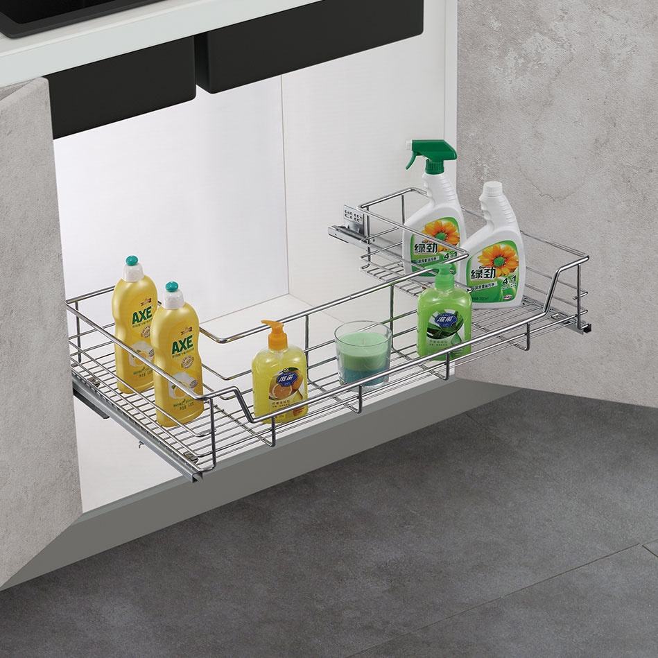 Soft Close Drawer Storage Basket Undersink